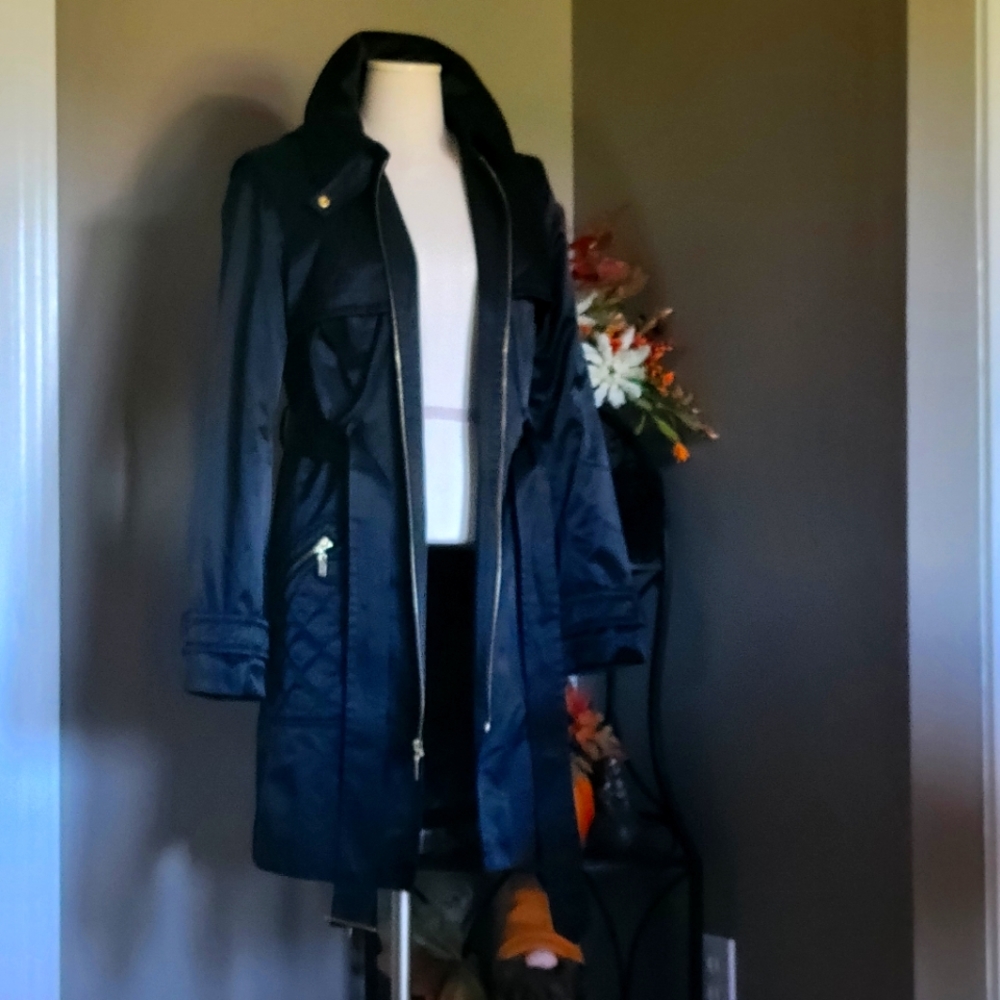 Green Envy Trench Style Fall/Winter Coat - Gem